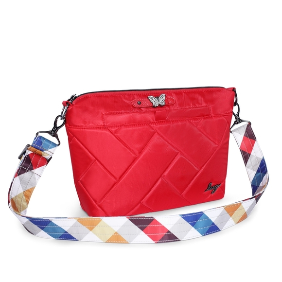 lug | Bags | Lug Red Rfid Medium Crossbody Multistrap | Poshmark